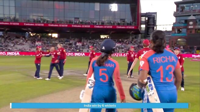 Watch Four! Jemimah's Paddle Sparks India's First-Ever T20I Series Win ...